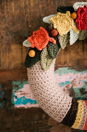 Ravelry: Autumn Wreath pattern by Knit Crochet Create