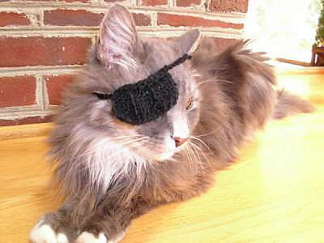 Ravelry: Kitty Eye Patch pattern by Kate Sandusky