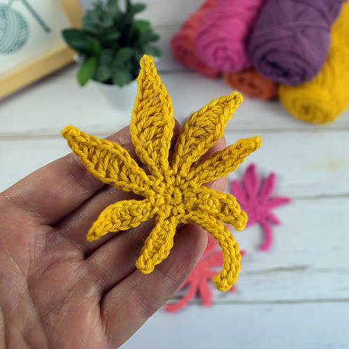 Ravelry: Marijuana Leaf pattern by Crazy Sheep Studio