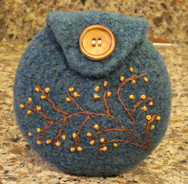 Ravelry: Agilejack's Slate Green Felted Wool Coin Purse