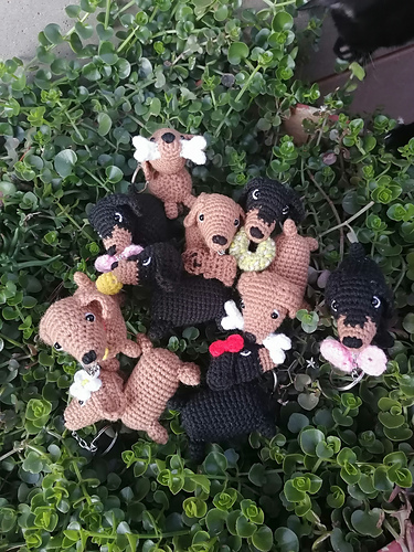 Ravelry: Doggie keychain pattern by Aileen Van der Berg