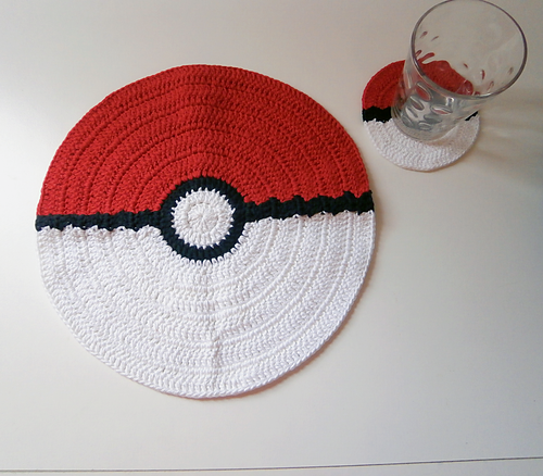 Ravelry: POKEMON placemat and coaster _ M56 pattern by Melissa Flores
