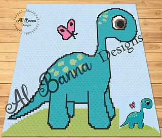 Ravelry: Diplo the Dinosaur C2C Graphgan pattern by Faiza Mushtaq