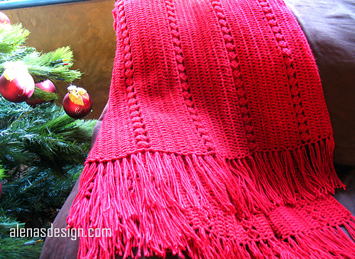 Ravelry: Red Diamond Throw pattern by Alena Byers