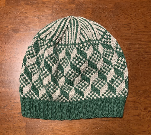 Ravelry: Scandinavian Cubes Knit Hat pattern by Silvermoon Knits
