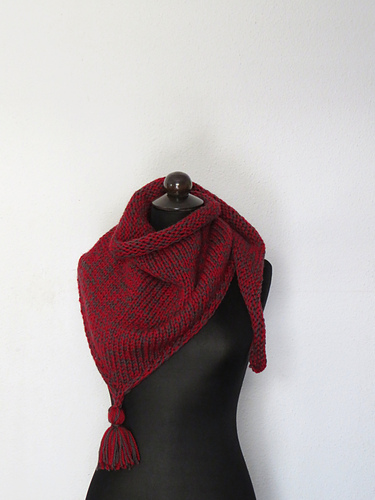 Ravelry: Chocolate Cherry Shawl pattern by Morgana Knits