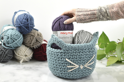 Ravelry: Purrfect Basket pattern by Alexandra Halsey
