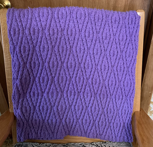 Ravelry: Reversible Elongated Diamond Blanket 2 pattern by Alice Kalush