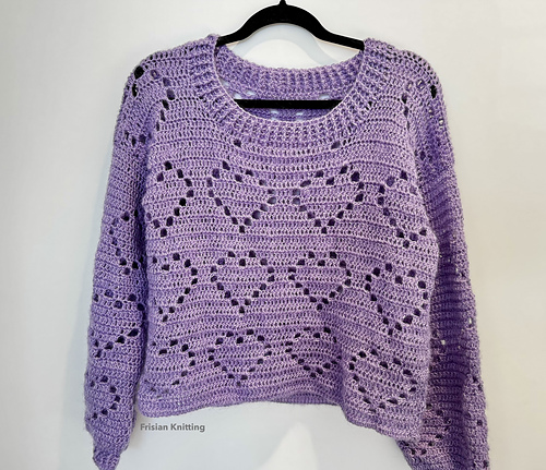 Ravelry: Mohair heart sweater Valentine pattern by Frisian Knitting