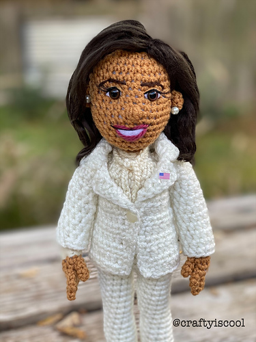 Ravelry: Kamala Harris Amigurumi pattern by Allison Hoffman