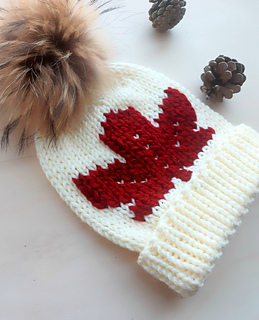 Ravelry: Canada Day Beanie pattern by Alma Retro Crochet