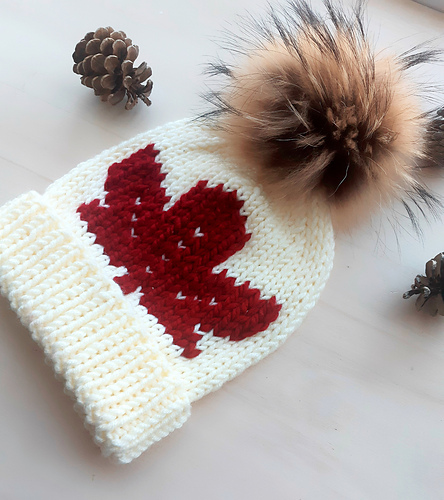 Ravelry: Canada Day Beanie pattern by Alma Retro Crochet