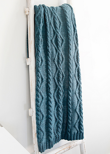 Ravelry: Cool Cables Throw Blanket pattern by Leelee Knits
