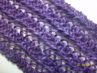 Ravelry: AlwaysKnitting1's One-row Lace Scarf