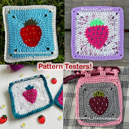 Ravelry: Strawberry Granny Square pattern by Alyssia Stacey-Orchard