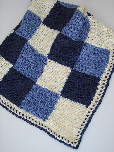 Ravelry: Textured Patchwork Baby Afghan pattern by Kristine Mullen