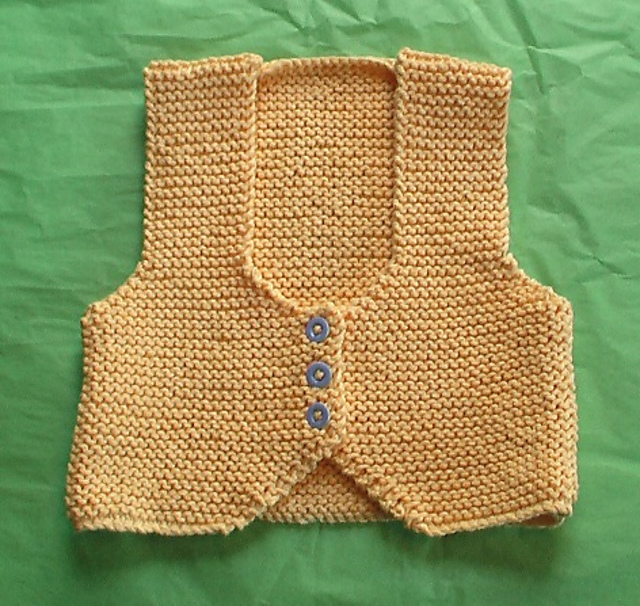 Ravelry: Girls Garter Stitch Vest pattern by Marilyn H Peters
