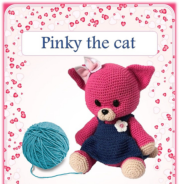 Ravelry: Pinky the cat pattern by Ami By D