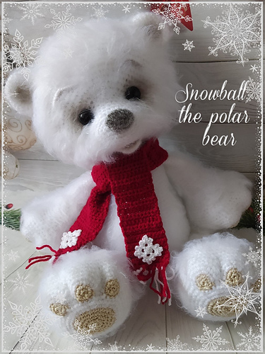 Ravelry: Snowball the polar bear pattern by Ami By D