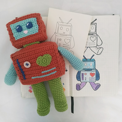 Ravelry: Milo the Robot pattern by Mariana & Mónica