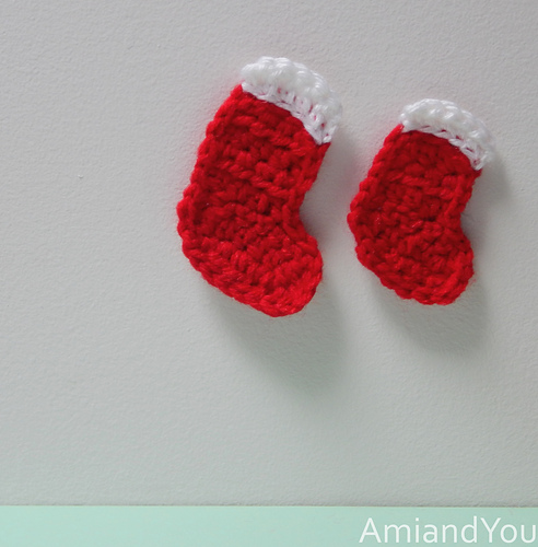 Ravelry: Christmas Stocking Appliques pattern by Serena (AmiandYou)