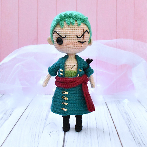 Ravelry: Zoro "One Piece" pattern by Amineko amigurumis