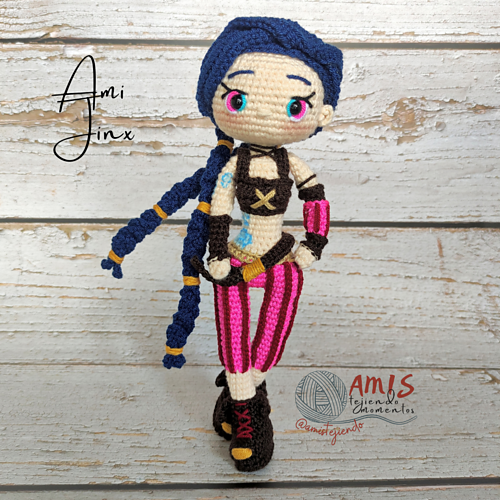 Ravelry: Jinx Arcane League of Legends Amigurumi pattern by Esmeralda V. Z.