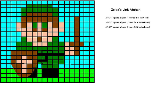 Ravelry: Zelda's Link quilt pattern by SkullChick