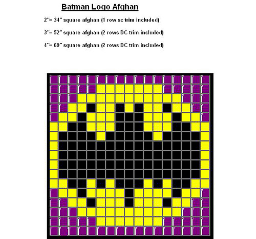 Ravelry: Batman Logo Quilt pattern by SkullChick