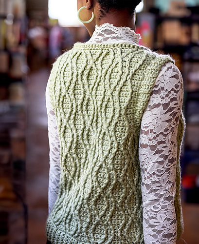 Ravelry: Tresse Dentelle Vest pattern by Amy Gunderson