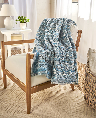 Ravelry: Double Diamond Throw pattern by Amy Gunderson