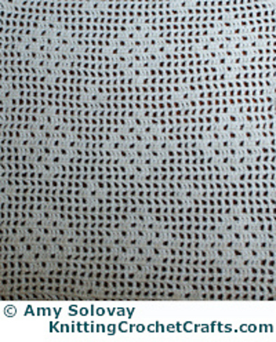 Ravelry: Checkered Diamonds Filet Square pattern by Amy Solovay