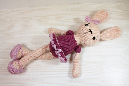 Ravelry: Amigurumi Rabbit Ballerina Girl pattern by Anat Tzach