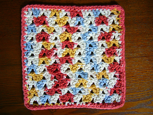 Ravelry: Beginner's Simple Shell Dishcloth pattern by Andy Collins