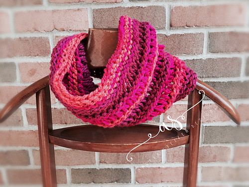 Ravelry: One, Two, Three Drop Cowl pattern by Angela Steffen