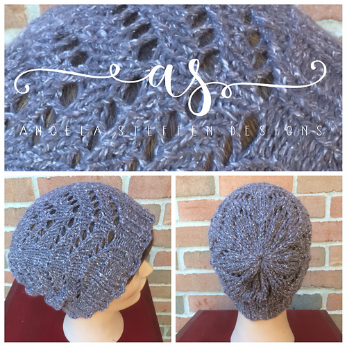 Ravelry: Chevron Lace Beanie pattern by Angela Steffen