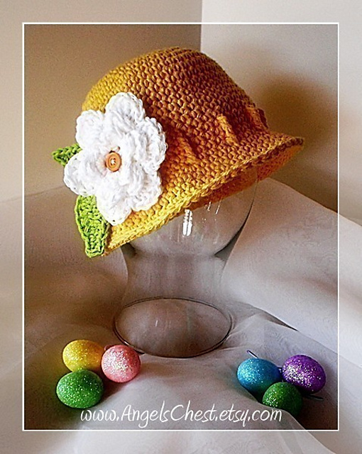 Ravelry: Easter Cloche with detachable flowers No. 6 pattern by Mary ...