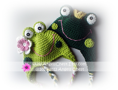 Ravelry: You are Toad-lly Cute Frog Hat No. 25 pattern by Mary Angel Morris