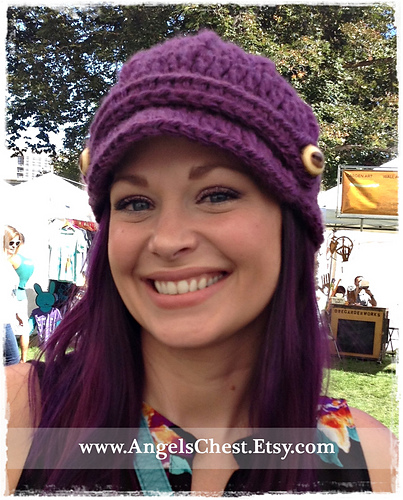 Ravelry: The Ashley Newsboy Style Hat No. 76 pattern by Mary Angel Morris