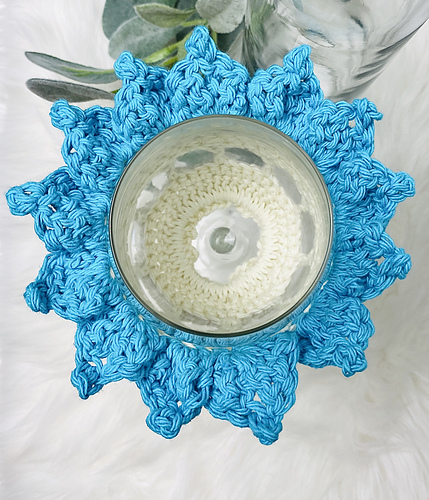 Ravelry: Sunflower Wine Glass Cozy pattern by Angie Dooley