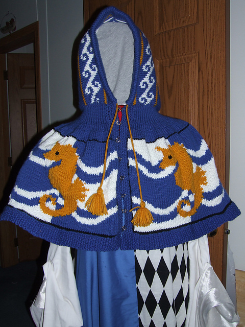 Ravelry: AngierAnne's Heraldic Hooded Mantle