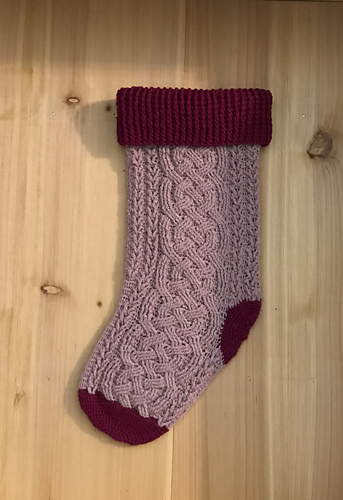 Ravelry: Christmas Cable Stocking pattern by Noelle Stiles