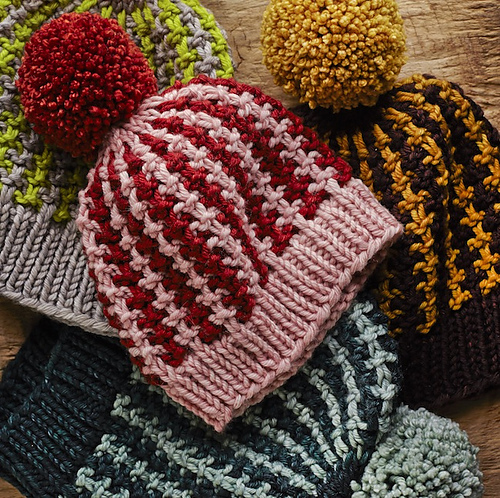 Ravelry: Slip-Stitch Cap pattern by Thea Colman