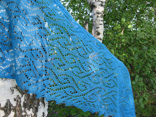 Ravelry: Mountain Stream Tippet pattern by Anna Danilova