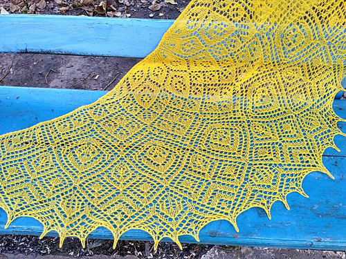 Ravelry: The Reflection of the Sun Shawl pattern by Anna Danilova