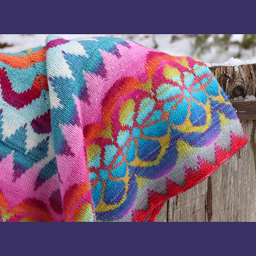 Ravelry: Flower Power DK Blanket pattern by Lucy Neatby