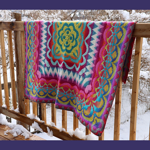 Ravelry: Flower Power DK Blanket pattern by Lucy Neatby