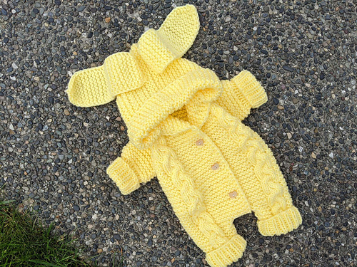 Ravelry: Doll Cable Romper pattern by Annanitato Lolo