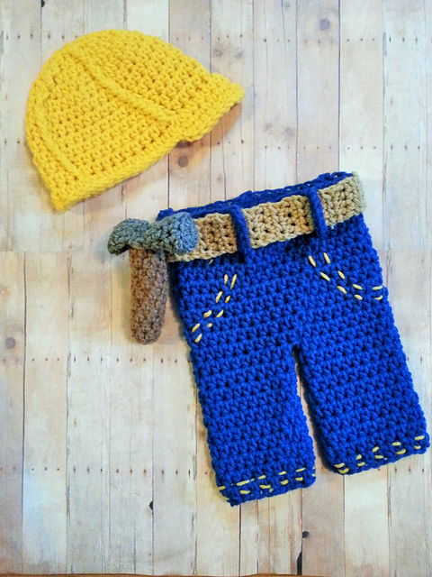 Ravelry: Construction Worker Photo Prop Set pattern by Ann J Bacon