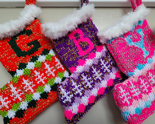 Ravelry: Especially for you Christmas stocking pattern by Annie Reilly
